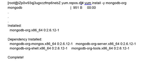 Yum Install Mongo Shell Garrymc