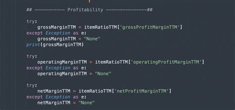 재무 비율 분석을위한 재고 기호 데이터 스크레이퍼