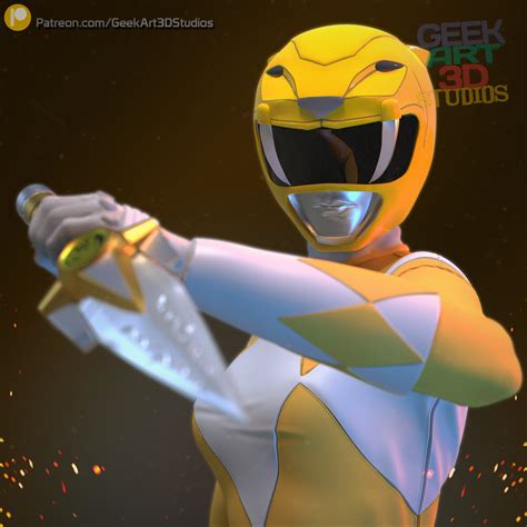 Archivo 3d Power Ranger Mm Amarillo 👽・plan Para Descargar Y Imprimir En