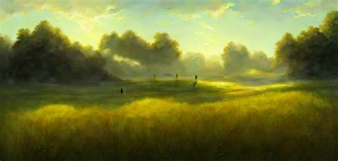 Grass Field Detailed Concept Art Low Angle High Stable Diffusion