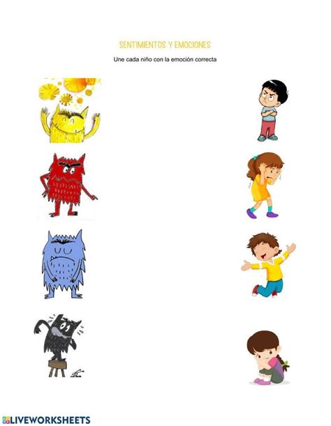 Emociones Ficha Interactiva Emociones Preescolares Estimulacion Porn