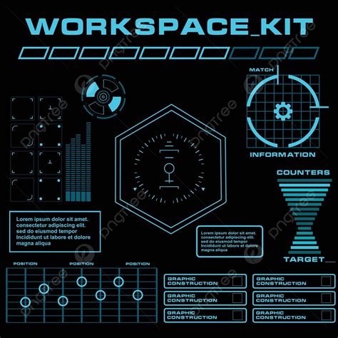 Futuristic Blue Virtual Graphic Touch User Interface Business User Circle Vector Business User
