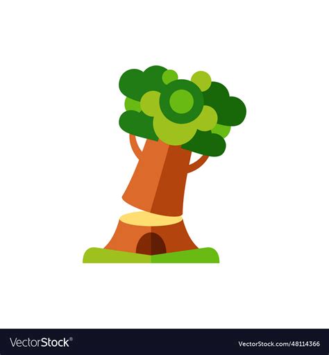 Cutting Tree Icon Royalty Free Vector Image VectorStock