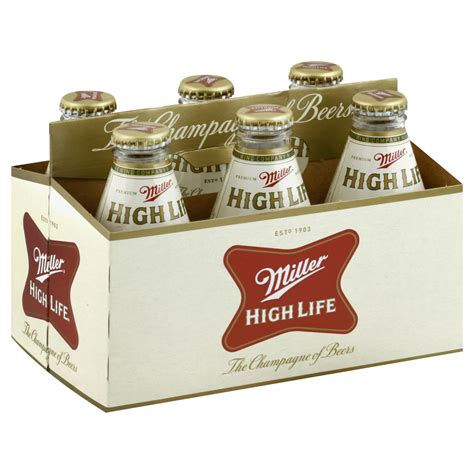 Miller High Life Beer 6 Pk Bottles Shop Beer At H E B