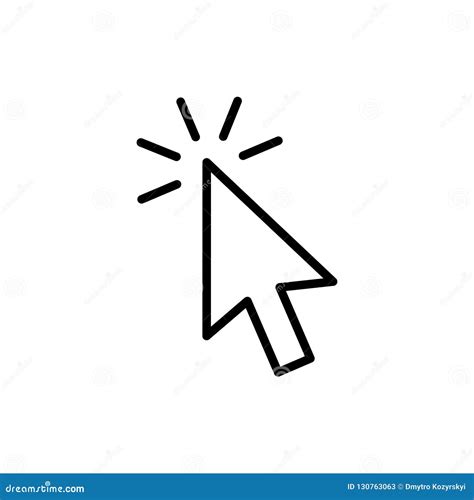 Computer Mouse Click Cursor Gray Arrow Icons Set And Loading Icons