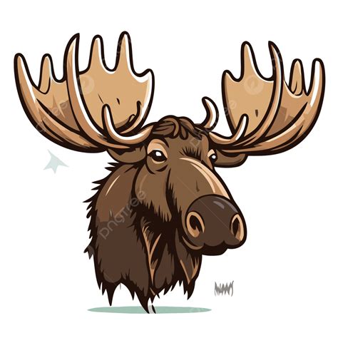 Moose Face Drawing
