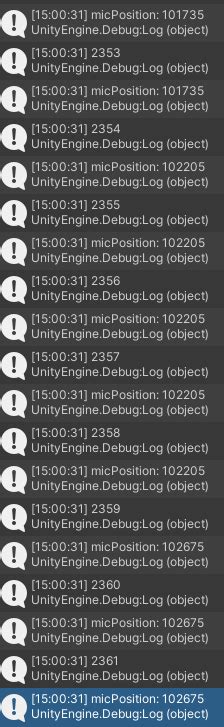 Microphonegetposition Update Frequency Unity Engine Unity Discussions