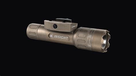 3d Model Insight Wmx200 Tactical Weapon Light Vr Ar Low Poly Cgtrader