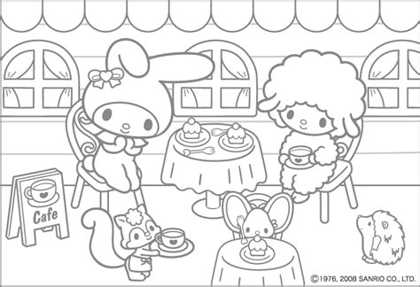 마이 멜로디 색칠공부 네이버 블로그