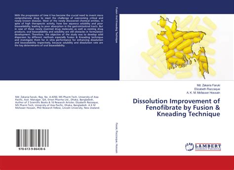 Pdf Dissolution Improvement Of Fenofibrate By Fusion And Kneading Technique
