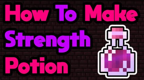 Minecraft How To Make A Strength Potion Tutorial Shorts Minecraft Videos