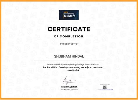 Shubham Hindal On Linkedin Hello Connections Finally I Received My Completion Certificate Of Boot