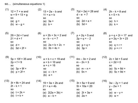 Median Don Steward Mathematics Teaching So Simultaneous Equations