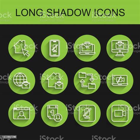 세트 라인 비디오 채팅 컨퍼런스 시간 관리 온라인 작업 음소거 마이크 카메라 카메라 오프 랩톱 및 클라우드 스토리지 문서 폴더