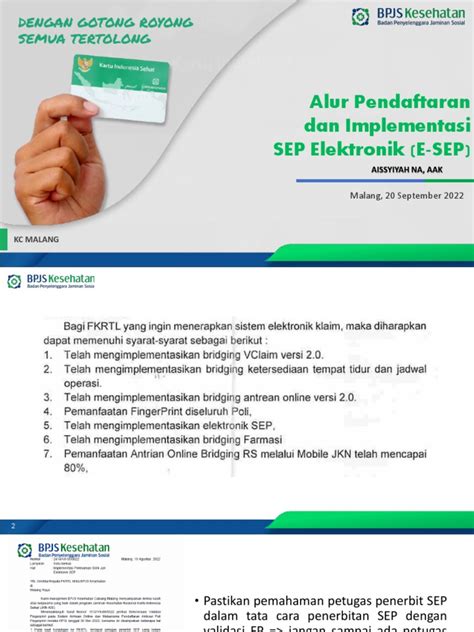 Presentasi E Sep Bpjs Kesehatan Pdf
