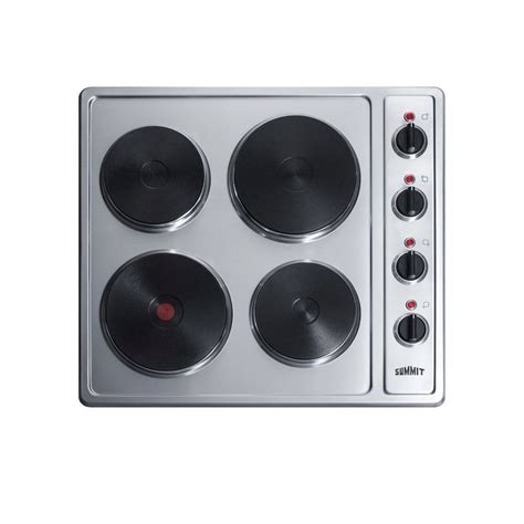24 Wide 230v 4 Burner Solid Disk Cooktop