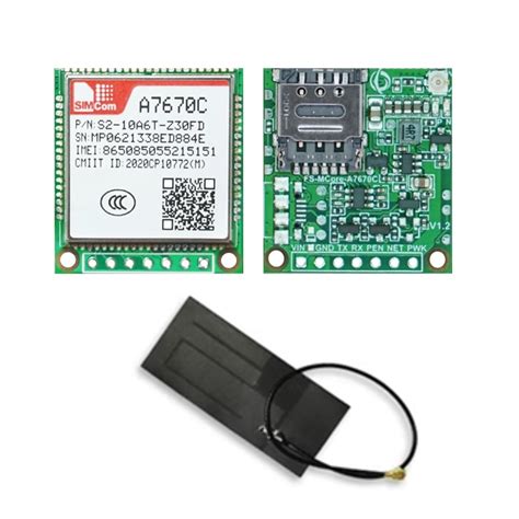 Module Sim 4g Lte Cat1 A7670c Mini Simcom Kèm Anten Fpc