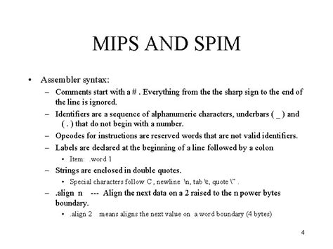 Computer Architecture Mips Simulator And Assembly Language 1