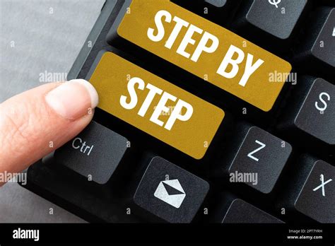 writing displaying text step by step word written on slow progress