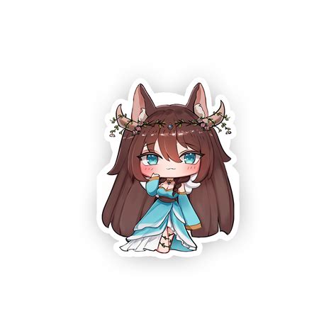 Aetherealari Chibi Jackalope Sticker Uwu Market
