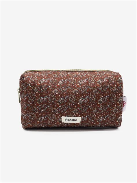 Neceser Vive Estampado Marrón