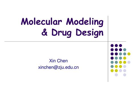 Ppt Molecular Modeling And Drug Design Powerpoint Presentation Id 5145439