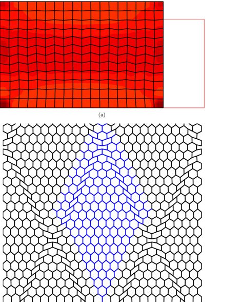 Deformed Shapes Of A The Finite Element Solution And B The Lattice Download Scientific