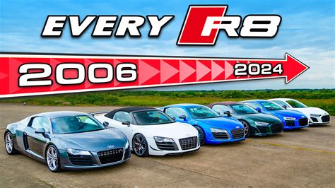Audi R8 Generations Drag Race Which Is Fastest Carwow