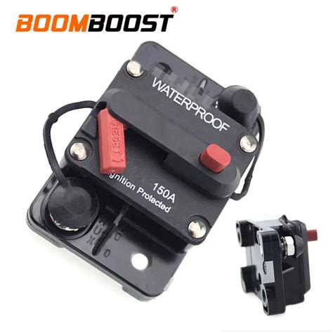 방수 태양광 시스템 자동차 액세서리 회로 차단기 리셋 퓨즈 인버터 자동차 오디오 자동 퓨즈 홀더 스위치 포함 1 개퓨즈