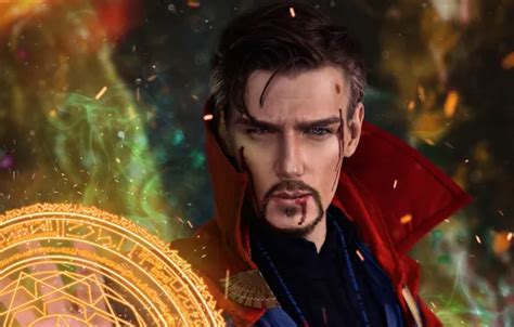 Download Wallpaper Look Blood Art 3d Graphics Doctor Strange