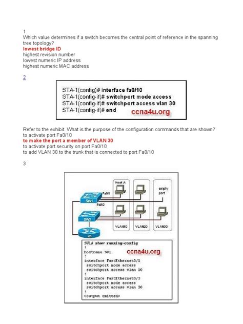 ccna3 final exam pdf network switch router computing