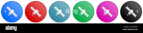 Satellite Connection Communication Technology Vector Icons Set Of