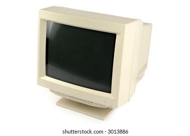 Isolated Old Computer Crt Monitor Stock Photo 3001670 Shutterstock