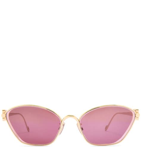 Kính Loewe Anagram Hexagonal Sunglasses Burgundy G776487x04 7110 Luxity