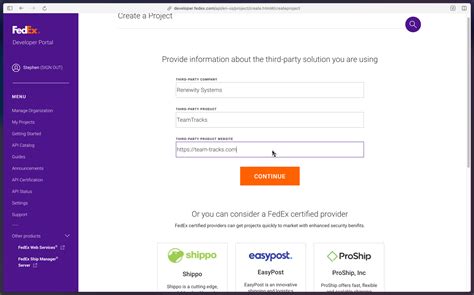 fedex ship api