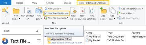 Using The Text File Update Operation