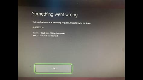 Xbox Error Code 0x80860010 Cant Sign Into Xbox Account Something