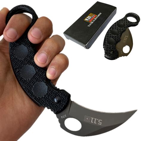 มีดพับ มีดคารัมบิต 5 11 Tactical Karambit Knives X14 ขนาด 6 3 นิ้ว 16