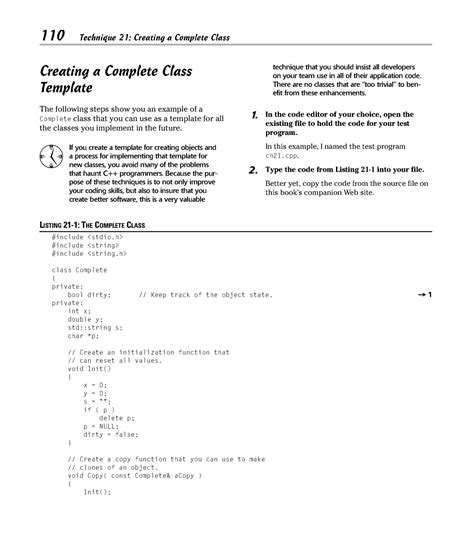 C Timesaving Techniques 21 110 Technique 21 Creating A Complete Class Technique