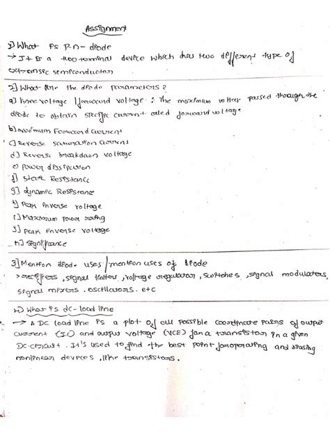 Basic Electronics Assignment 3 Pdf