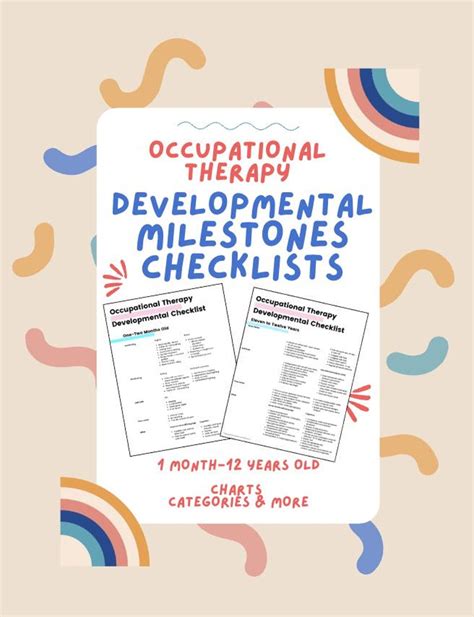 Occupational Therapy Developmental Milestones Pdf Printable Evaluation