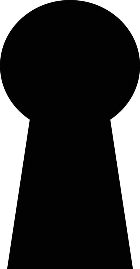 Lock Icon Key Hole Icon Vector Isolated On White Background 22187891