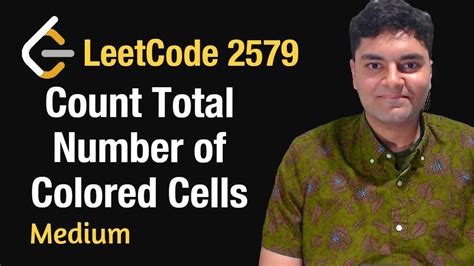 Count Total Number Of Colored Cells Leetcode 2579 Python Youtube