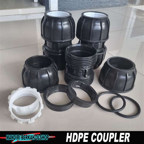 Jual Fitting HDPE Straight Coupler Ukuran 110 MM 110 MM 4 Inch Sambungan Pipa HDPE