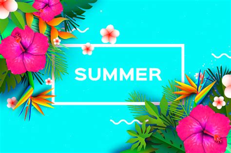 핑크 히 비 스커 스 꽃 열 대 여름 종이 컷 아트에서 야자수 잎 식물 프랑 지 파 니플 루 메리 아 새의 낙원 사각형 프레임입니다 텍스트 종이 접기 정글 봄 꽃입니다