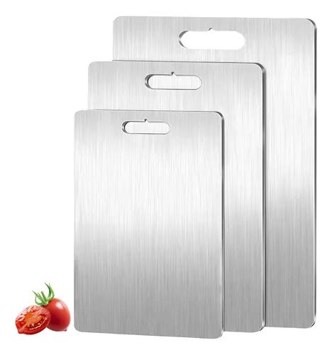 Tablas De Picar Alimento De Cocina Acero Inoxidable 3pzs Tabla De