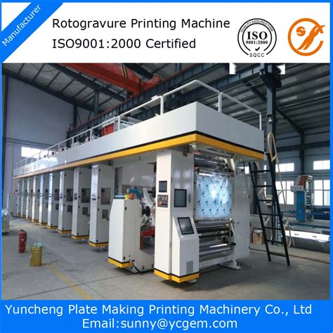 2022 Automatic 8 Color Rotogravure Printing Machine For Plastic Film