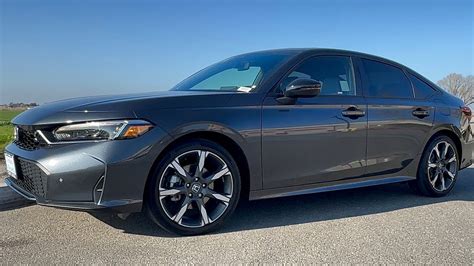 2025 Honda Civic Hybrid Sport Touring Meteorite Gray Commuting In