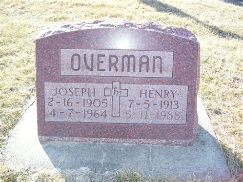 Joseph Overman 1905 1964 Find A Grave Memorial