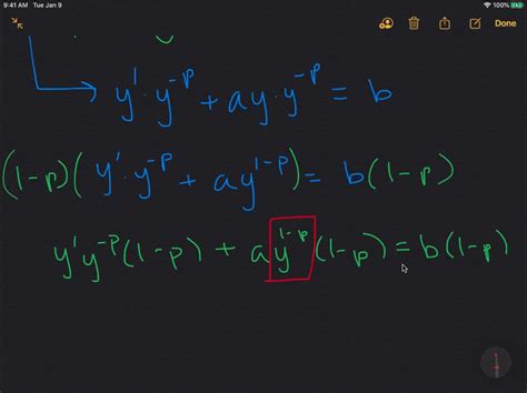 The Equation Yta Yb Y Where A B And P Are Real Numbers Is